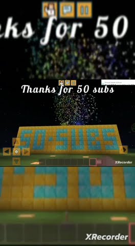 50 subscriber celebration in minecraft |#viral #gaming #minecraft #mcpe ...