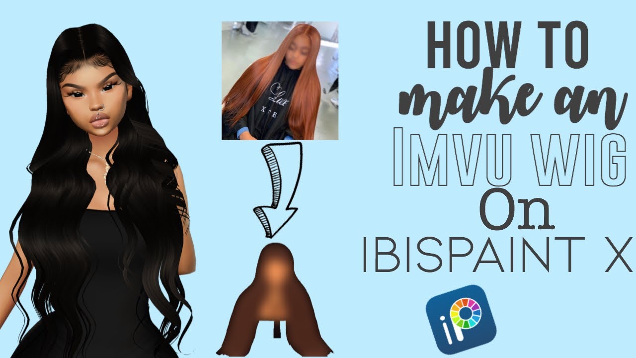 How to make an Imvu wig on ibisPaint X 😉 (Updated ) - YouTube