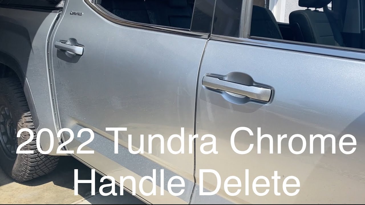 2022 Toyota Tundra Door Handle Chrome Replacement Swap - YouTube