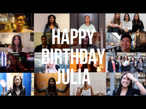 HAPPY BIRTHDAY JULIA - YouTube