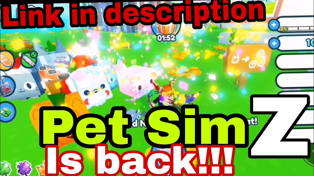 Pet Sim Z IS BACK AFTER DELETED!!! Free HUGES!! (LINK IN DESCRIPTION ...