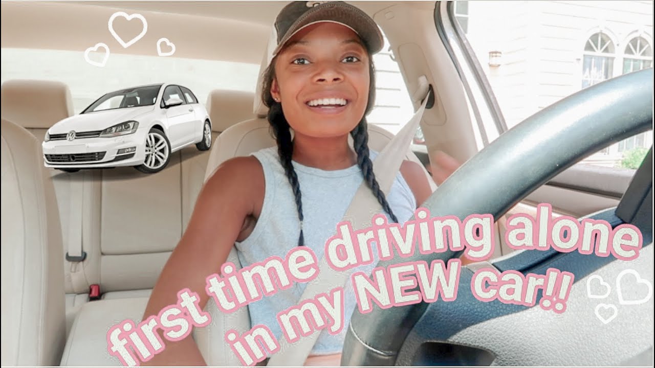 driving alone in my new car for the first time!! - YouTube