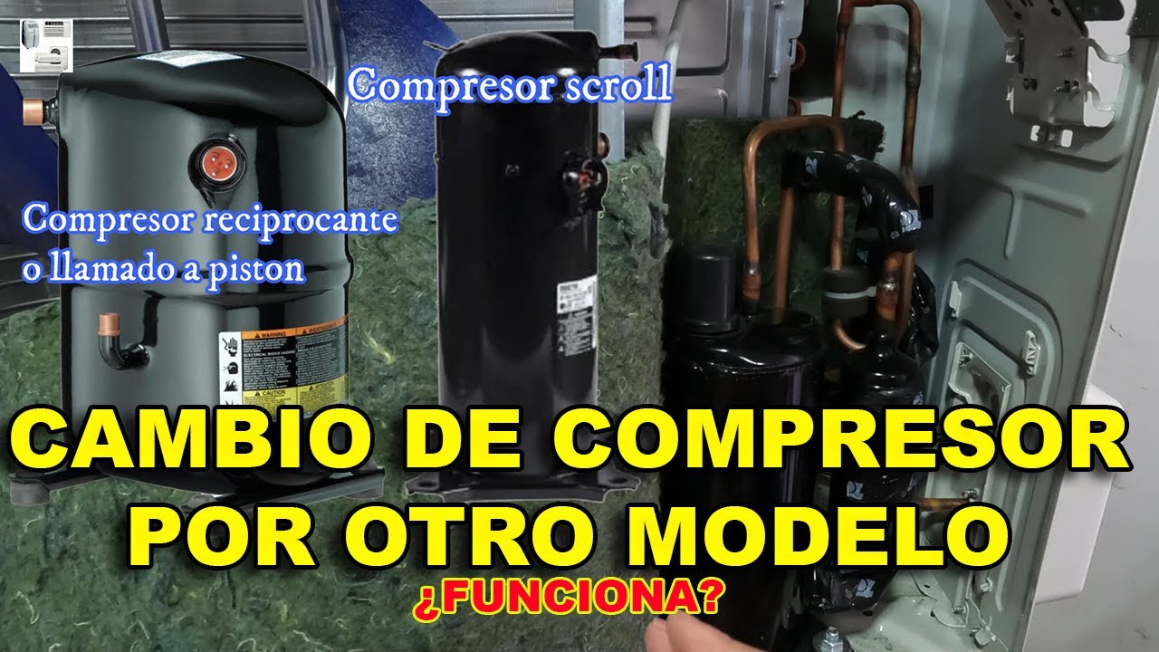 Reemplazar compresor original por otro modelo - YouTube