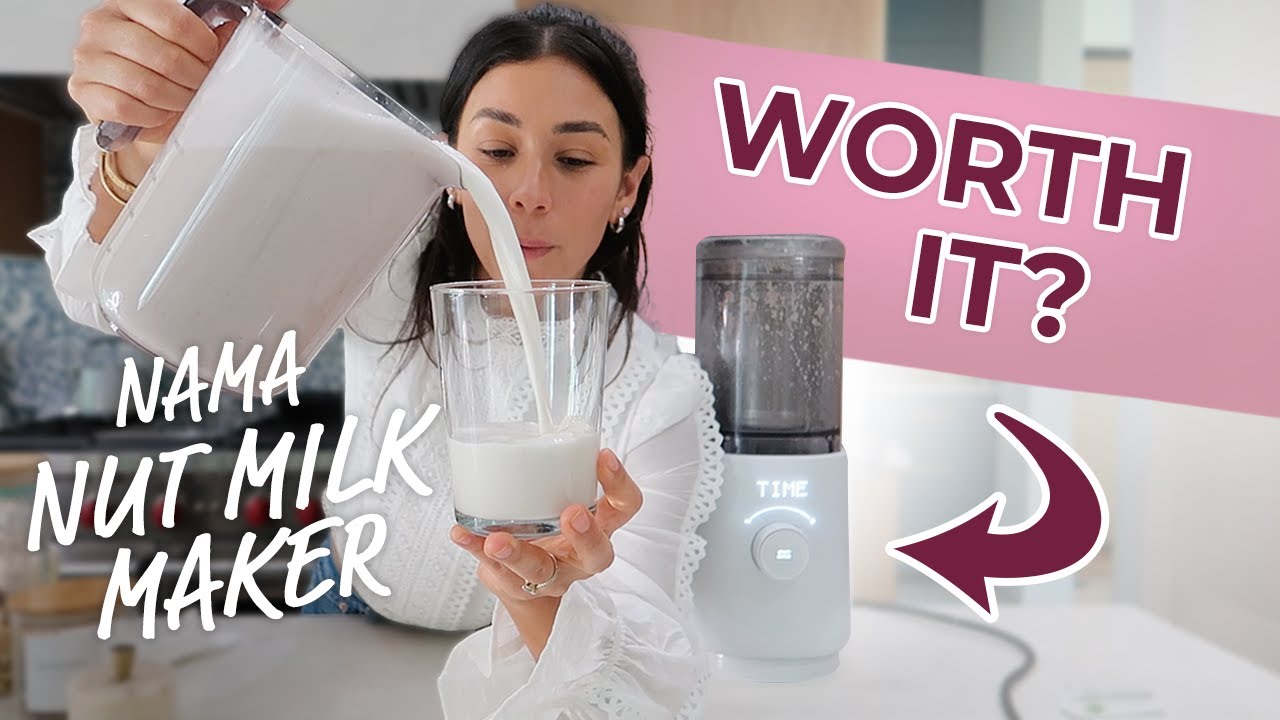 Nama M1 Milk Maker Review I Homemade Nut Milk + Matcha Recipe - YouTube
