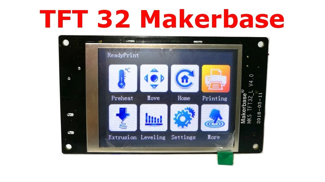 Configuración TFT32 de Makerbase - YouTube