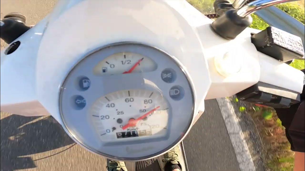 Vespa PX acceleration and top speed - YouTube