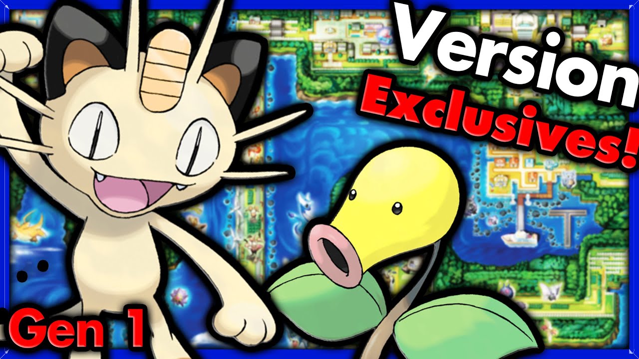 Can I Beat Pokemon Blue with ONLY Version Exclusives? 🔴 Pokemon ...