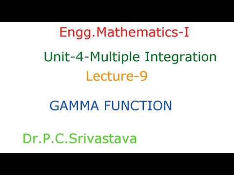 GAMMA FUNCTION | SPECIAL FUNCTION | EULERS INTEGRAL OF SECOND TYPE | - YouTube
