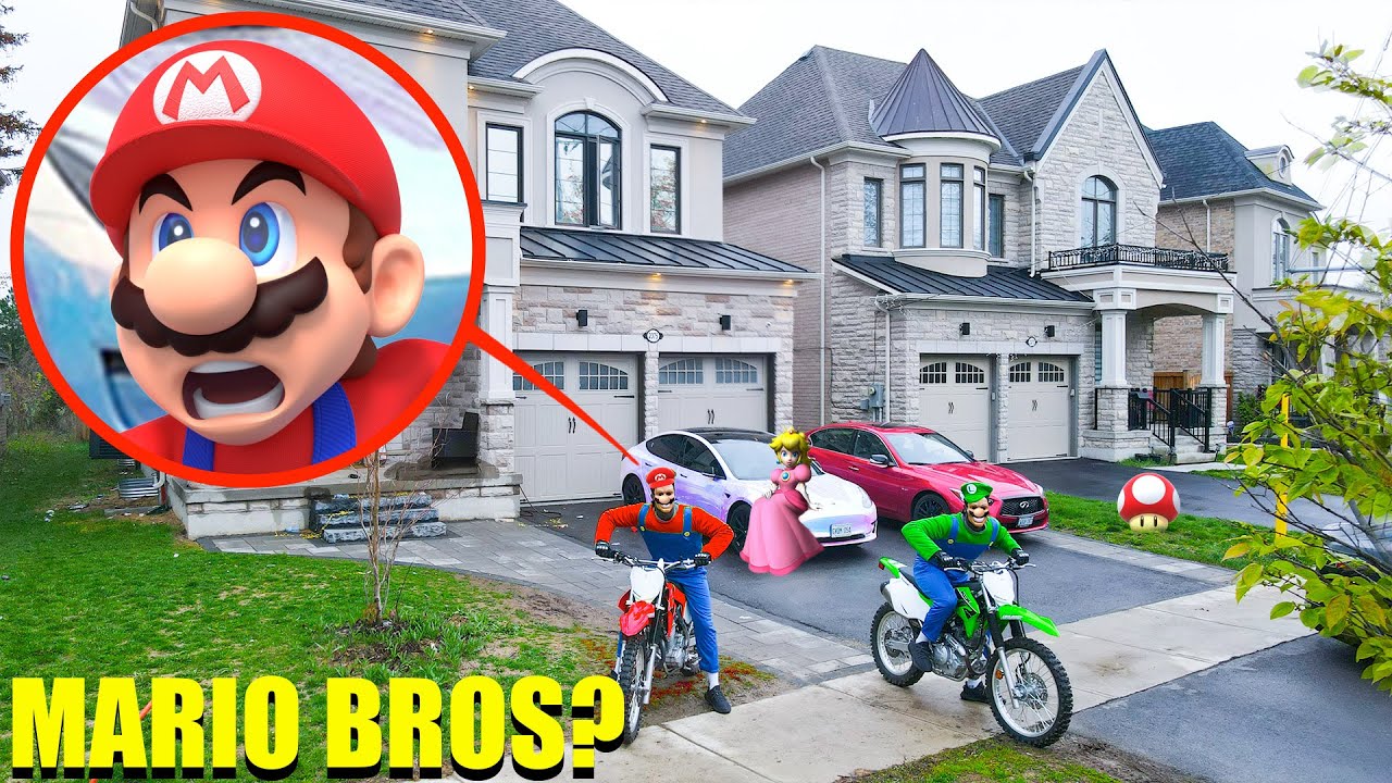 I FOUND MARIO BROS MOVIE AT MY HOUSE (WE RACED) - YouTube