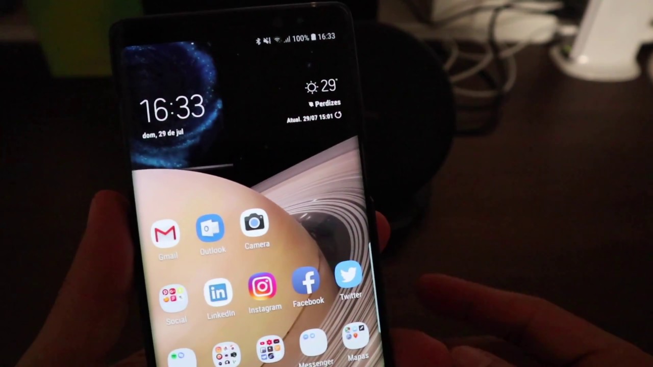 Burn-in nas telas da Samsung (Galaxy Note 8) - YouTube