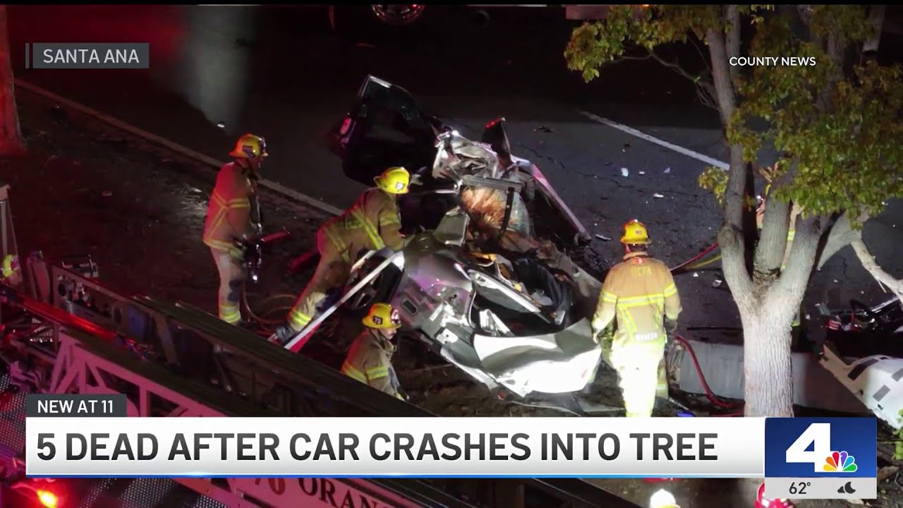 Death toll climbs to five in high-speed Santa Ana crash - YouTube