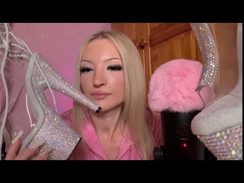 ASMR ♡ Showing you my Pleaser heels [[ WHISPERED / TAPPING / SCRATCHING ]] 💖👡