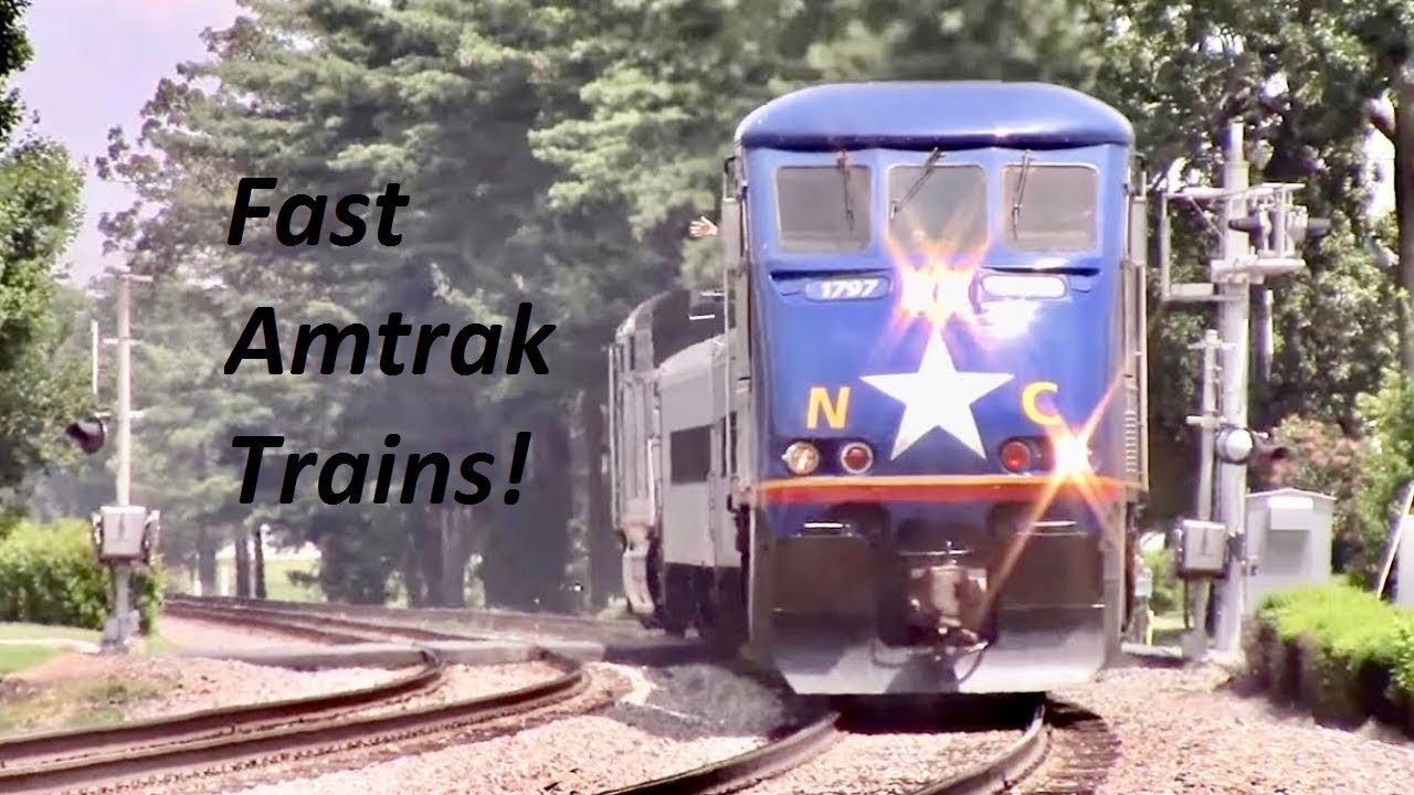 Fast Amtrak Trains - YouTube