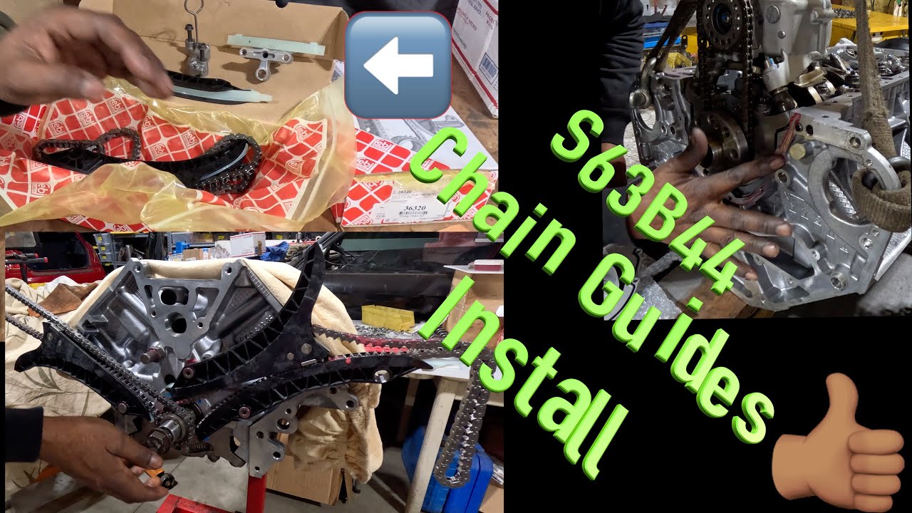 BMW S63B44A P13 Timing Chains Guides:Front Cover & Oil Pan Installation ...