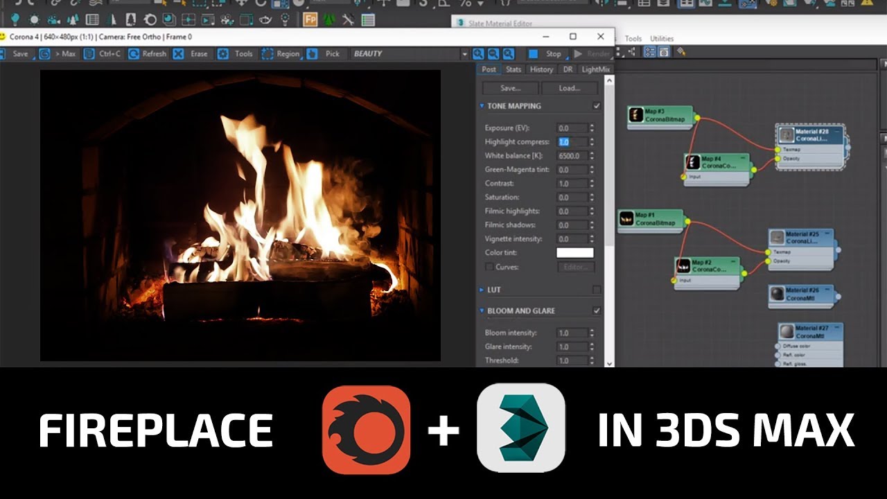 Realistic Fireplace 3ds Max + Corona [Q&A] - YouTube