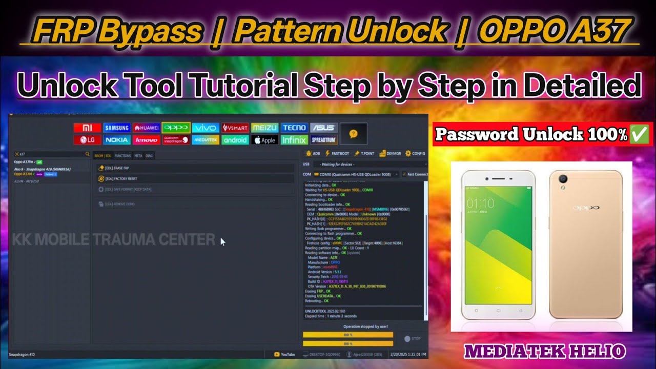 Oppo A37 Password Kaise Hataye | Oppo A37fwe Password unlock kaise Kare | FRP Bypass Kaise Kare🤩 ...