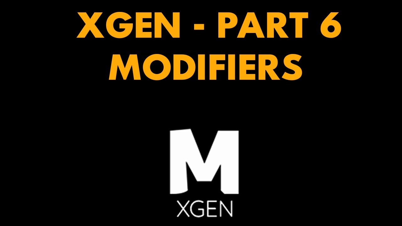 xGen Quick Start Part 6 - Modifiers - YouTube