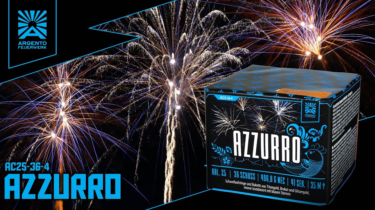 "Azzurro" - 36Sh 25mm Gold-Blue [Batch 2022] - YouTube