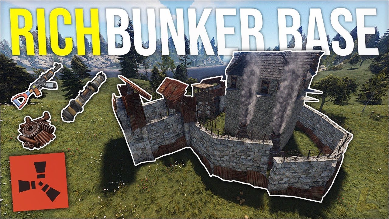 ROCKET RAIDING Clan BUNKER BASE Design w/ CRAZY JACKPOT LOOT - Rust DUO ...
