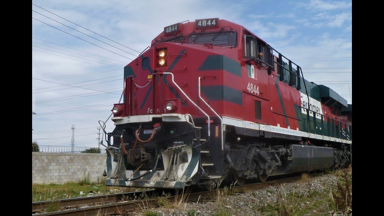 MAQUINAS SOLAS A TEHUACAN, GE ES4ACi & B-23 DE FEROSUR, FSRR 4844, 4612, 9149, 10012 & 10032 ...