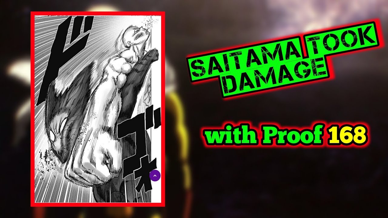 Saitama is HURT 🤕 // OPM Manga 168 // Saitama Take Damage // #saitama # ...