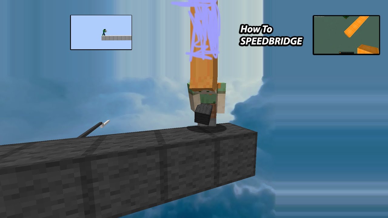Quick Bedwars Tip: How to Speedbridge - YouTube