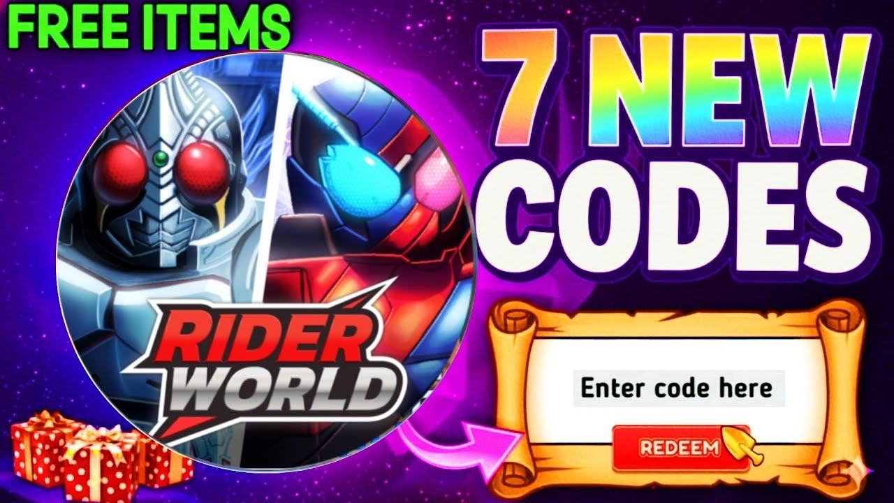 *SECRET UPDATE!* | RIDER WORLD CODES 2026 (ROBLOX Rider World) - YouTube