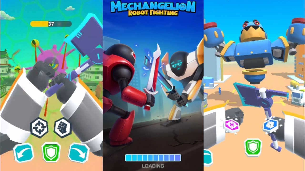 Mechangelion Robot Fighting Gameplay #1 - YouTube