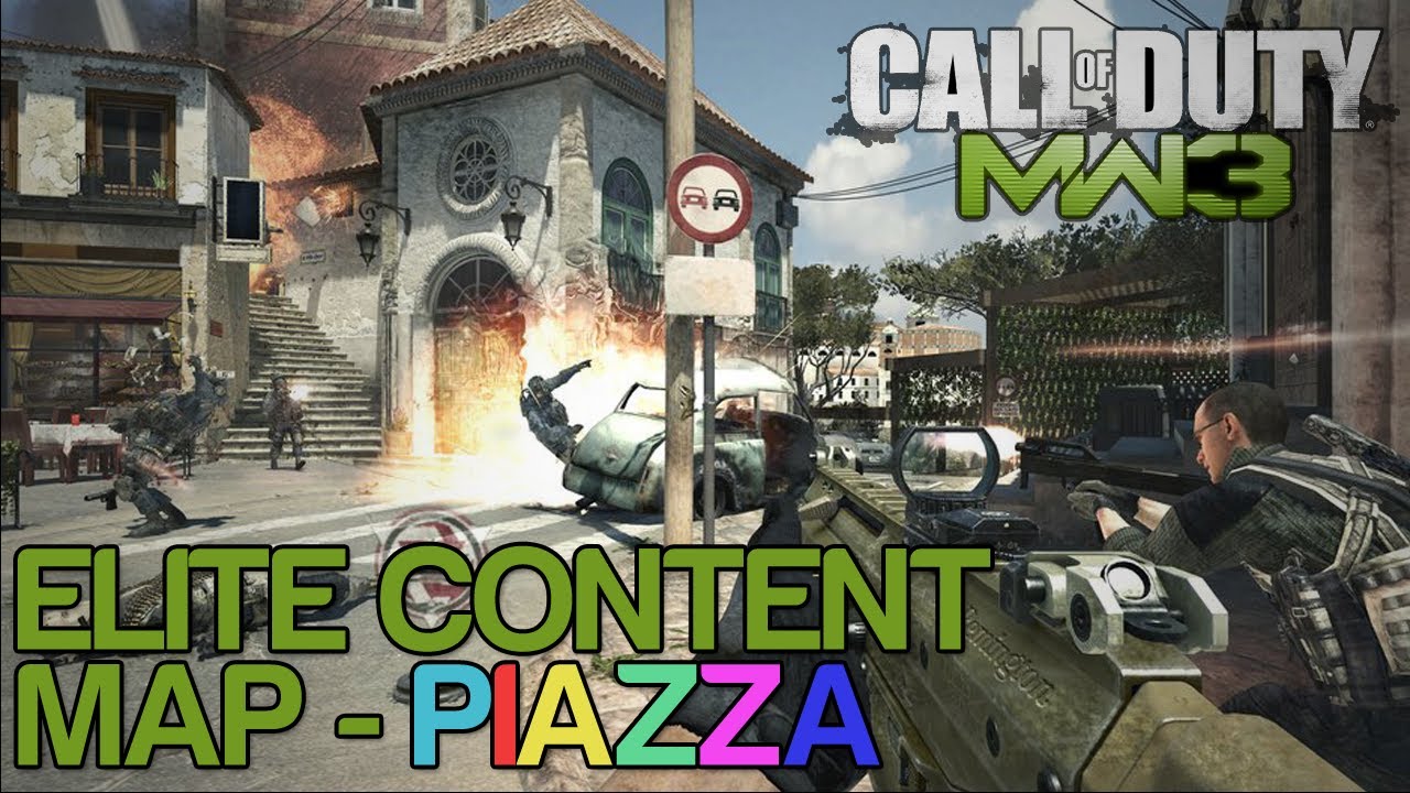 Modern Warfare 3: Piazza Lines-of-Sight, Jump Spots, and Map Layout ...