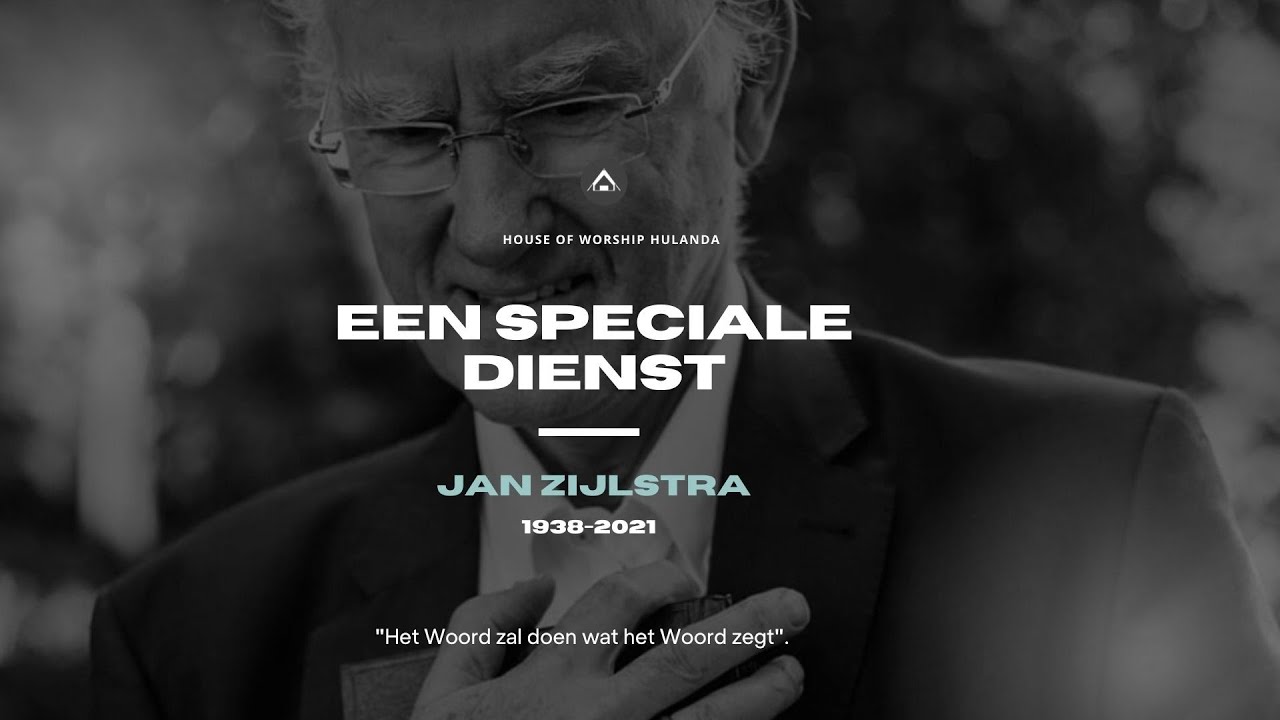 LIVE | Speciale Eredienst | Herdenking Jan Zijlstra 1938-2021 - YouTube