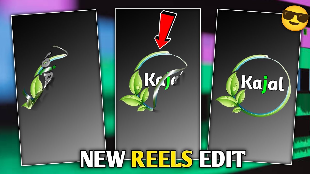 🔥New Viral Reel Name Art Video Editing alight motion | Name Rotate reel ...