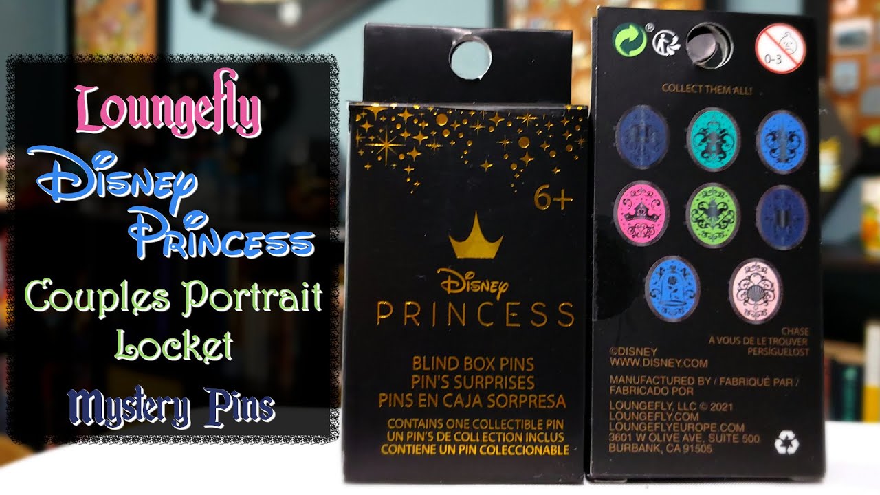Disney Pin Unboxing | Loungefly Disney Princess Couples Portrait Locket ...