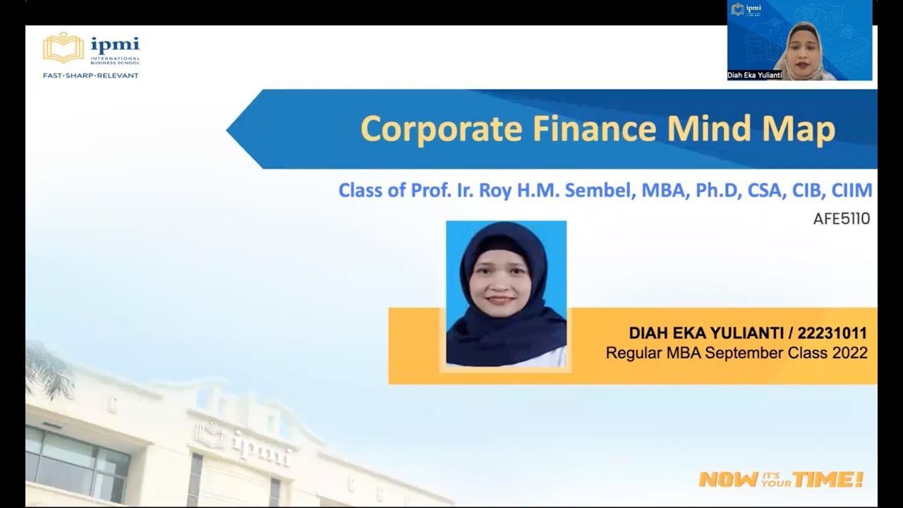 Corporate Finance MindMap MBA Course IPMI - YouTube