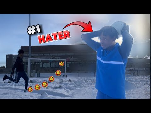 I 1v1ed My Number 1 hater at football(SNOW EDITION) - YouTube