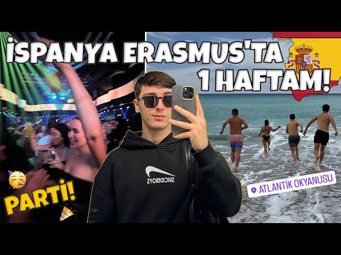 İSPANYA ERASMUS VLOG! İspanya Erasmus'ta Haftalık Vlog, Erasmus Partisi, A Coruña Vlog, ESC Proje!