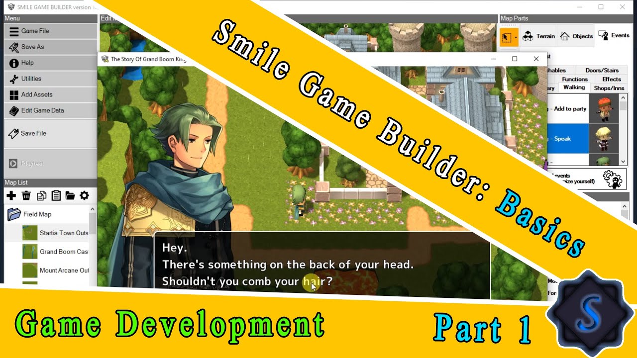 Game Dev: Smile Game Builder Basics Part 1 - YouTube