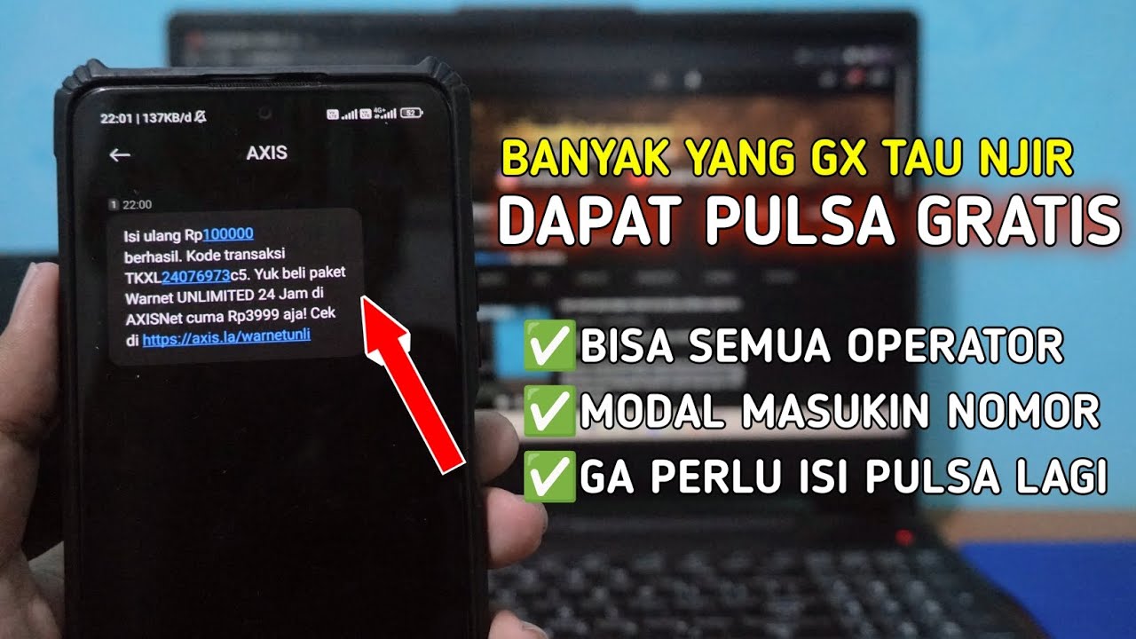 PULSA GRATIS 100RB! Cara mendapatkan pulsa gratis semua operator ...