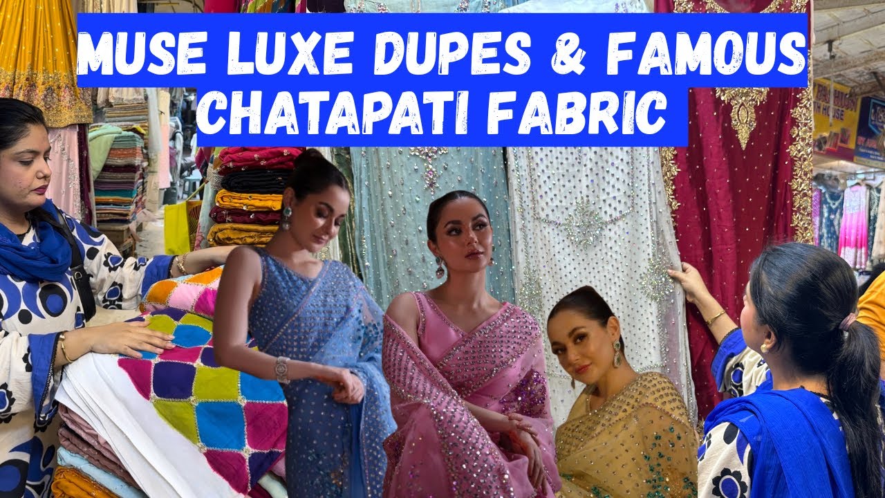 Muse Luxe Saree Dupes | Famous Chatapati Fabric | Qurtuba Market ...