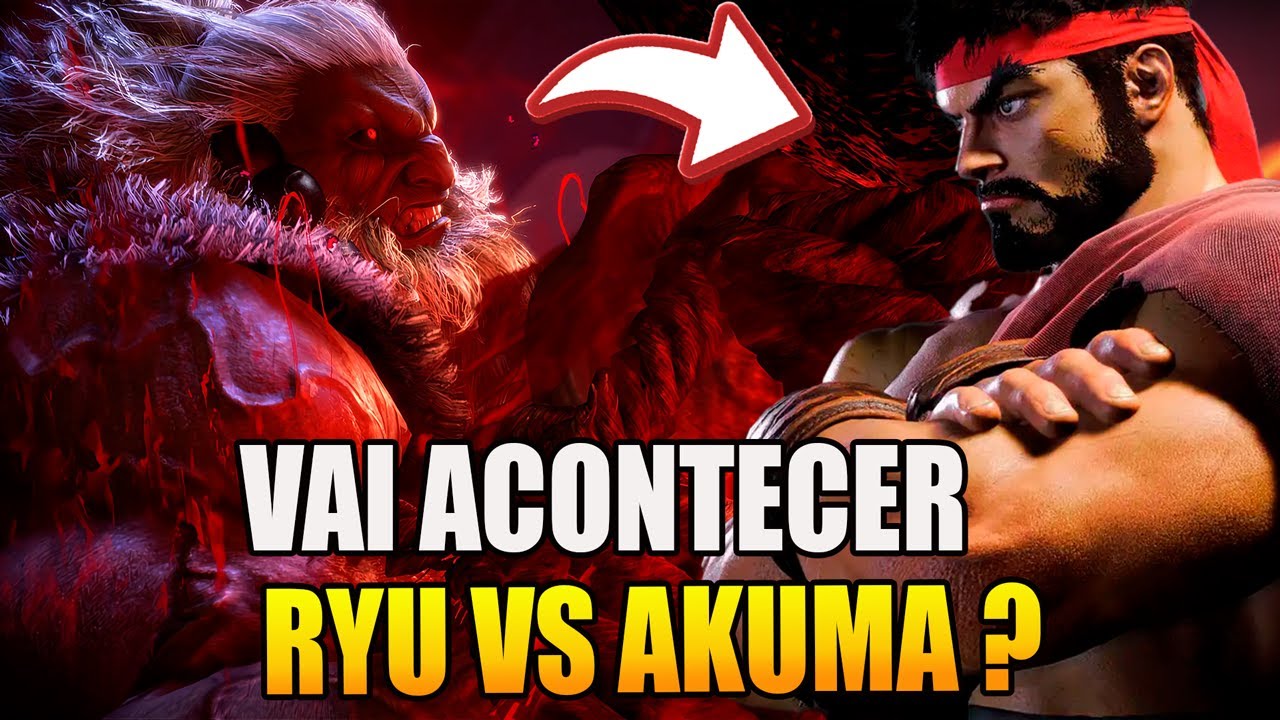 SERÁ QUE TEREMOS A LUTA histórica RYU VS AKUMA EM STREET FIGHTER 6 ...