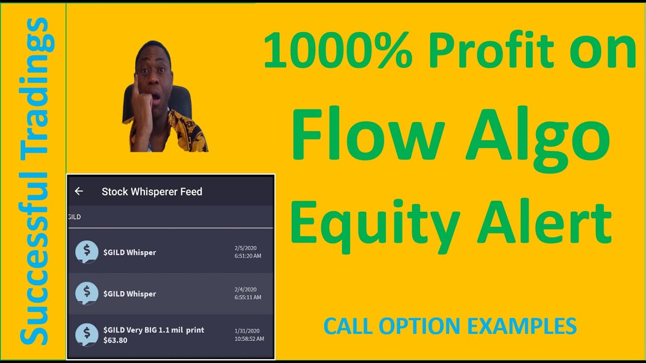 CAll Option Examples | Flow Algo Equity Alert Yields Over 1000% Profit ...