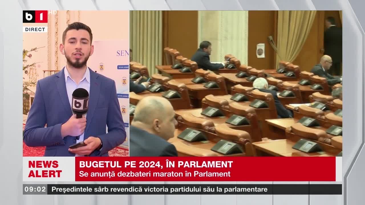 SE ANUNȚĂ DEZBATERI MARATON ÎN PARLAMENT_Știri B1TV_18 dec. 2023 - YouTube