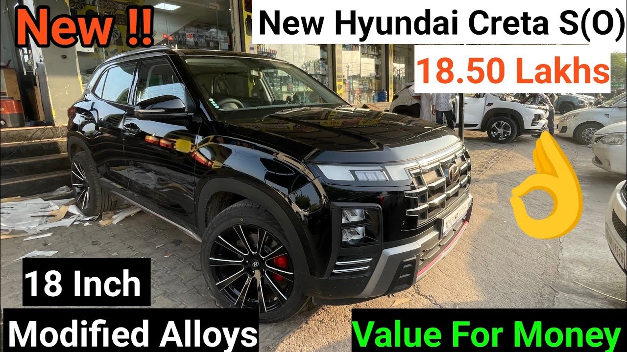 2024 Hyundai Creta S(O) Black Variant ll 18 Inches Modified Alloys ll ...