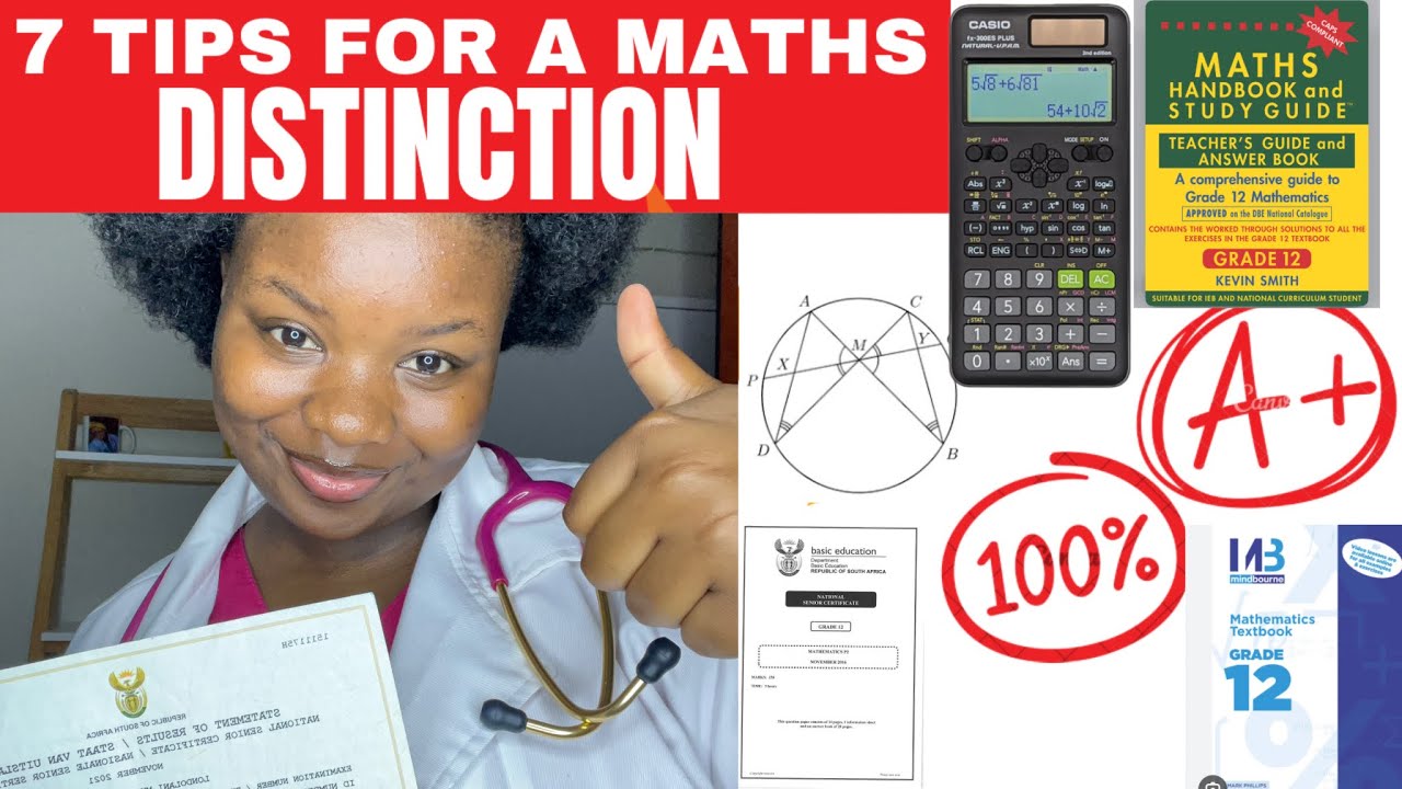 HOW TO GET A DISTINCTION IN MATHEMATICS: My Proven Study strategies🇿🇦 ...