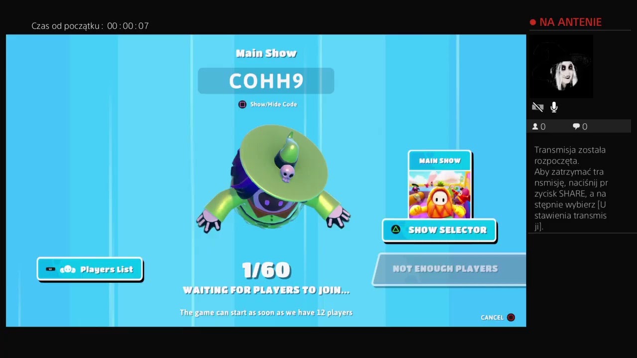 FALL GUYS PS4 LOBBY CODE - YouTube