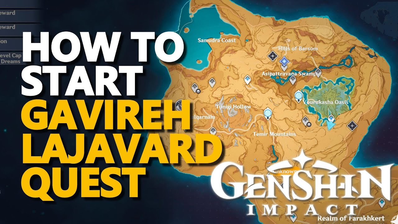 How to start Gavireh Lajavard zone quest Genshin Impact - YouTube
