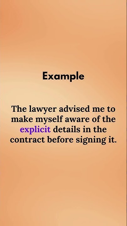 Explicit | Explicit Meaning | Pronunciation of Explicit | Explicit ...