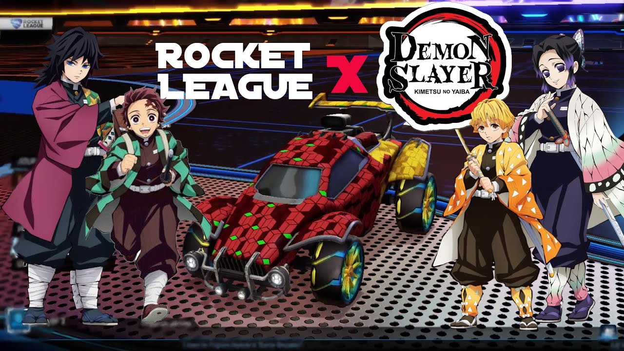 ROCKET LEAGUE ANIME CAR DESIGN (DEMON SLAYER) - YouTube