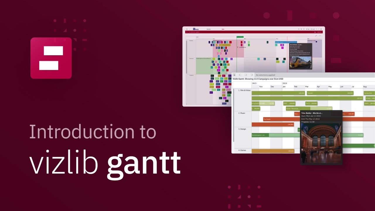 An introduction to Vizlib Gantt for Qlik Sense - YouTube