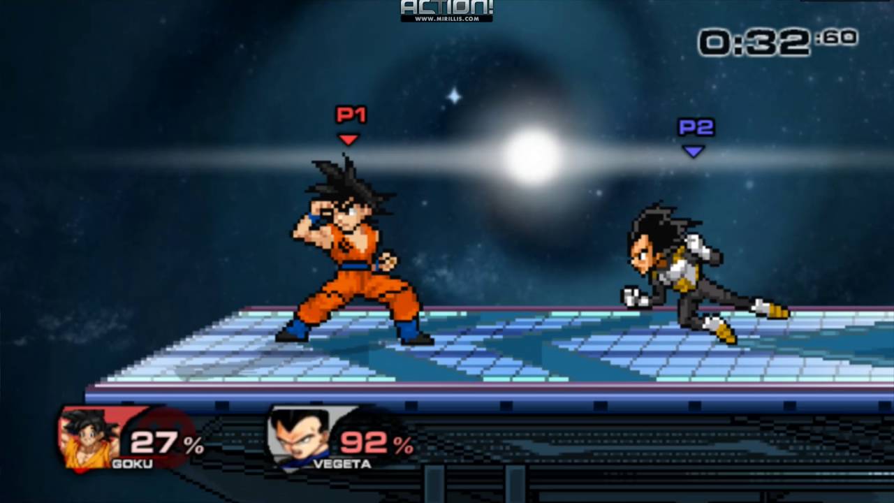 Super Smash Flash 2 - Goku FNF vs Vegeta FNF - YouTube