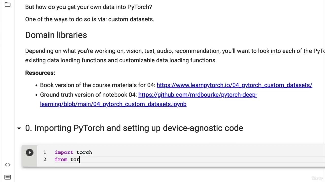 2 Importing PyTorch and Setting Up Device Agnostic Code - YouTube